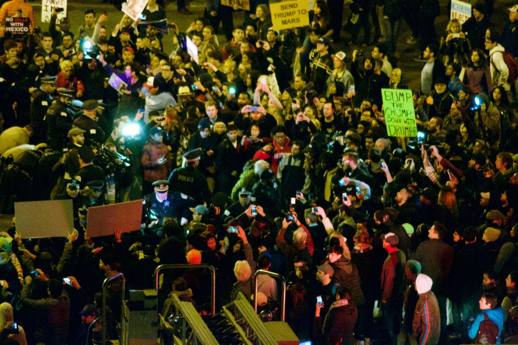 Vigils and protests swell across U.S. in wake of Trump victory ...